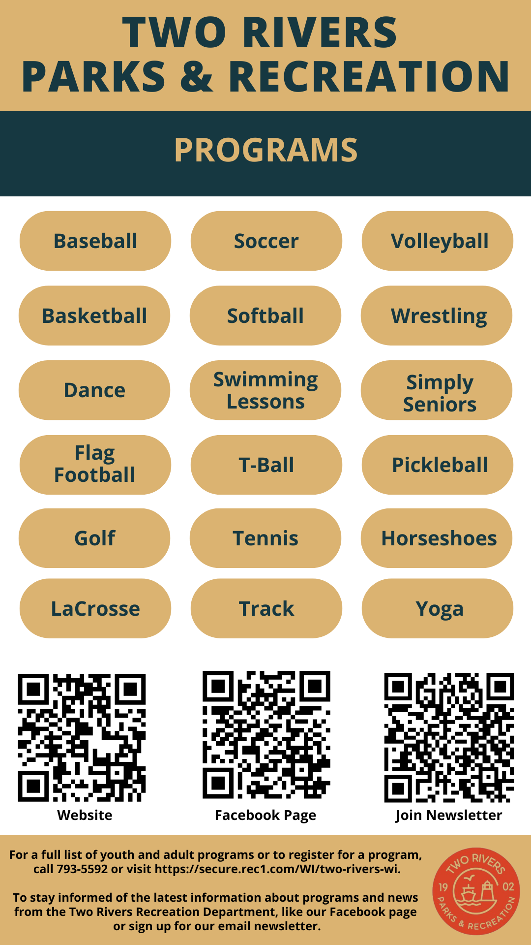 Programs | Two Rivers Wisconsin