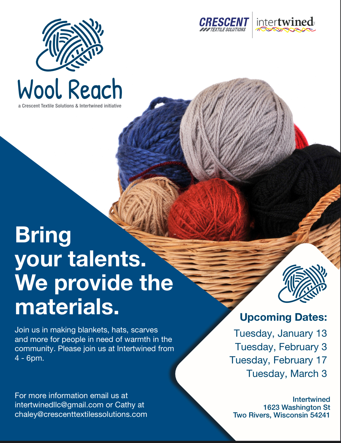 Wool Reach Initiative | Two Rivers Wisconsin