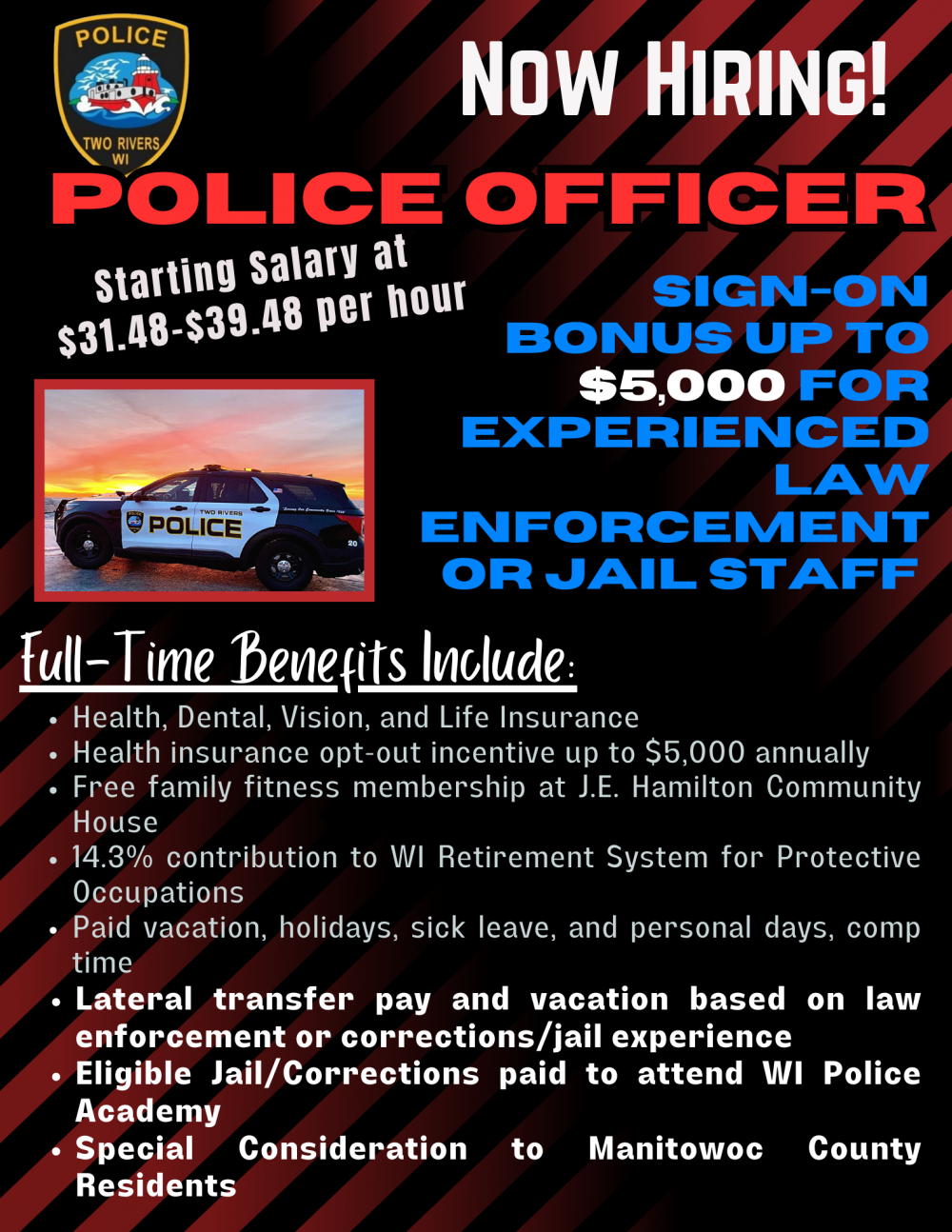 Police Officer | Two Rivers Wisconsin