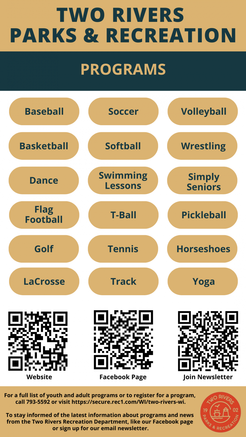 Programs | Two Rivers Wisconsin