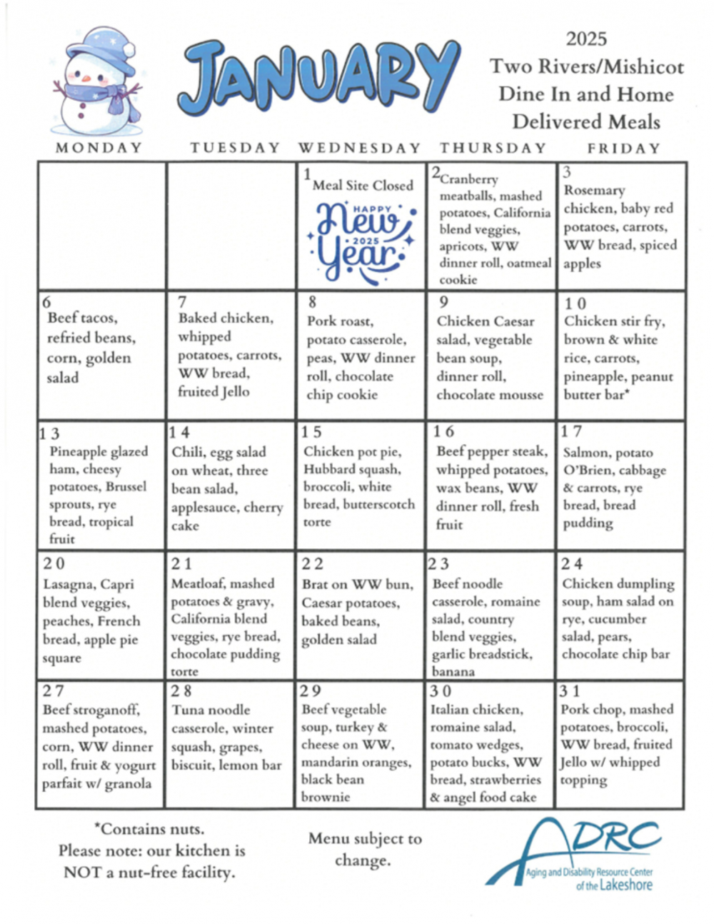 Lunch | Two Rivers Wisconsin